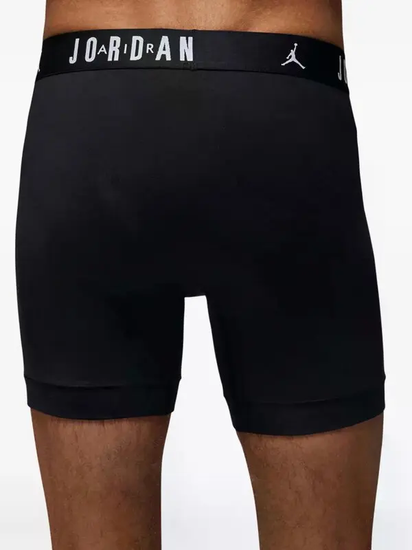 JORDAN Logo-waistband Boxers - Black