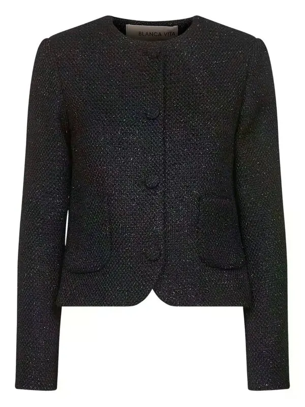 BLANCA VITA Glitter Tweed Jacket