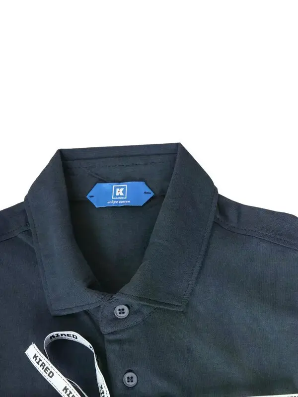 KIRED Quarter-button Polo Shirt - Blue
