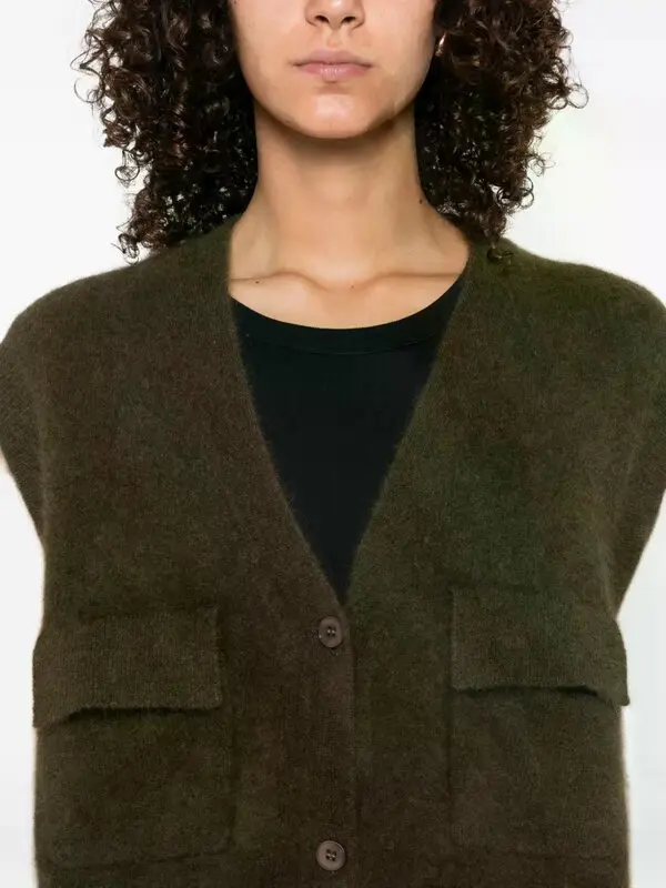 P.a.r.o.s.h Sleeveless Wool Cardigan