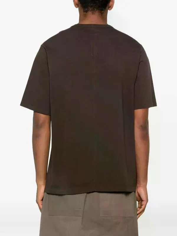 Rick Owens Short-sleeved Organic-cotton T-shirt - Brown