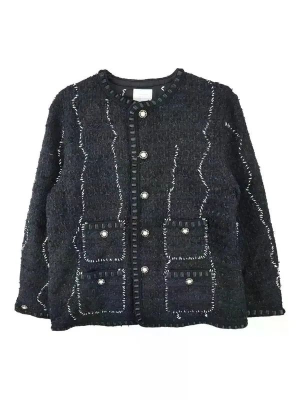 Readymade Button-embellished Tweed Jacket