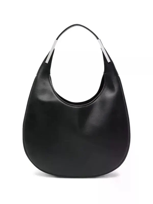 Savette Small Florence Crescent-shaped Leather Shoulder Bag - Black