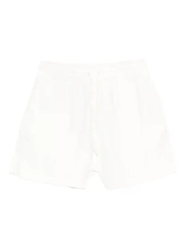 SAMSOE SAMSOE Linen Drawstring Shorts - White