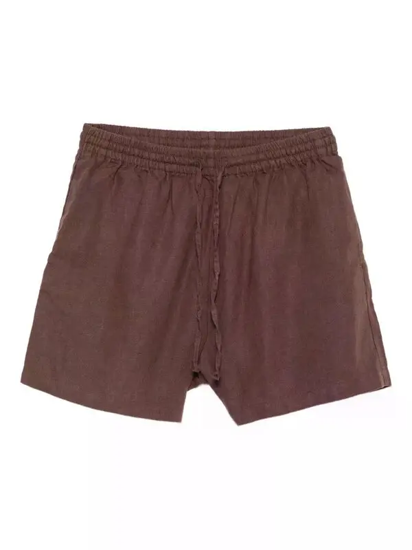 SAMSOE SAMSOE Maren Drawstring Linen Shorts - Brown