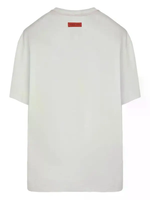 DOMAINE DES ARTISTES Short-sleeve Crew-neck T-shirt - White