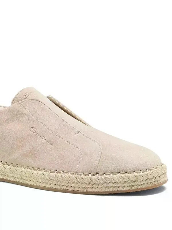 Santoni Suede Slip-on Sneakers