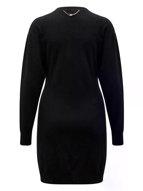 Rabanne Button-embellished Chain-detail Mini Dress