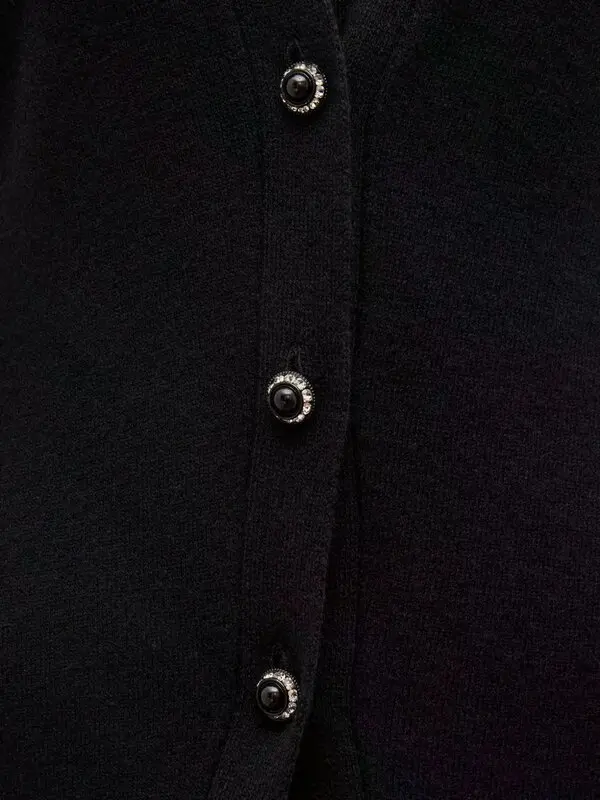 Rabanne Button-embellished Chain-detail Mini Dress