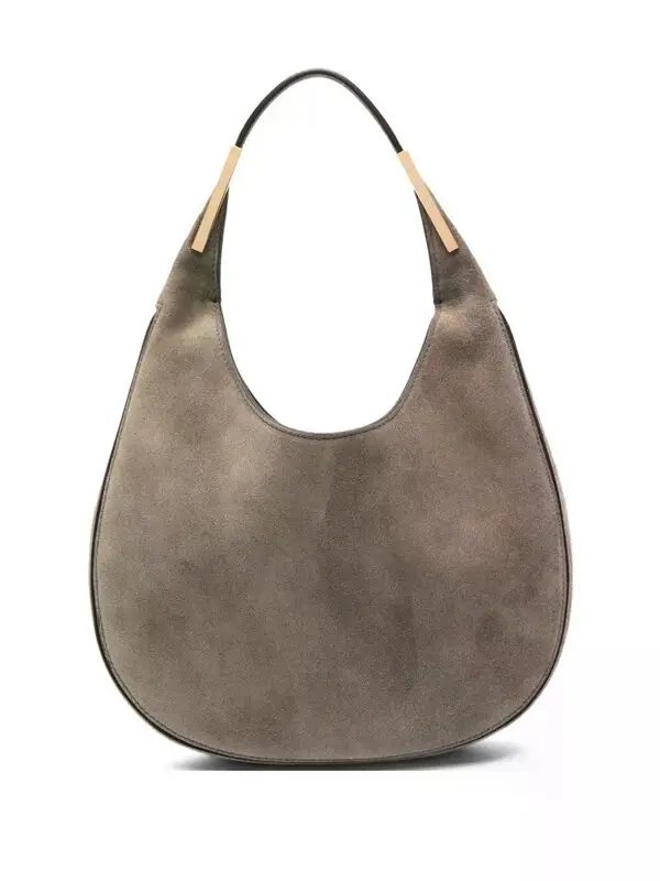 Savette Small Florence Suede Shoulder Bag - Grey