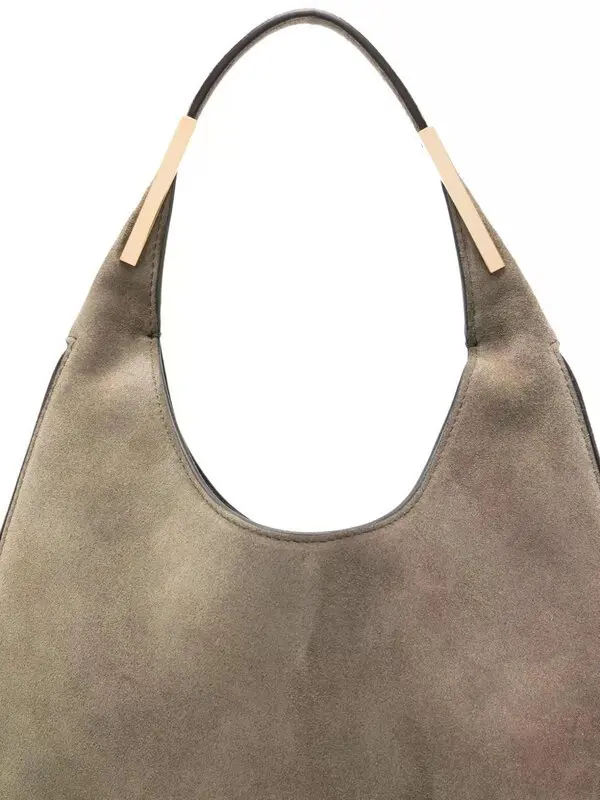 Savette Small Florence Suede Shoulder Bag - Grey