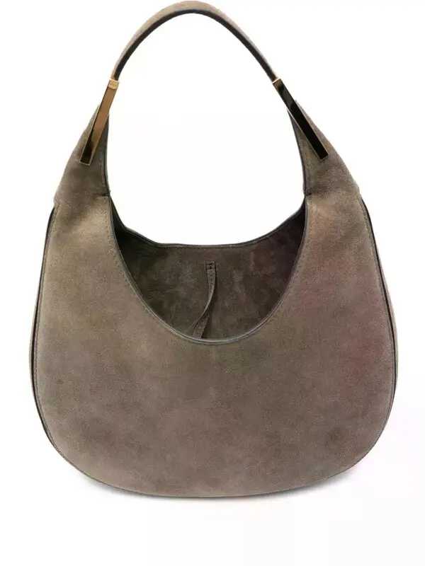 Savette Small Florence Suede Shoulder Bag - Grey