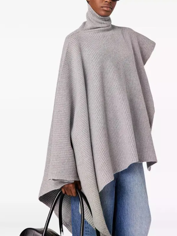 Stella McCartney Ribbed Turtleneck Poncho
