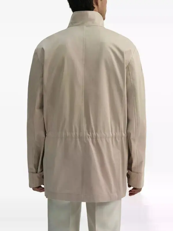 DOMAINE DES ARTISTES High-neck Jacket With Drawstring - Neutrals