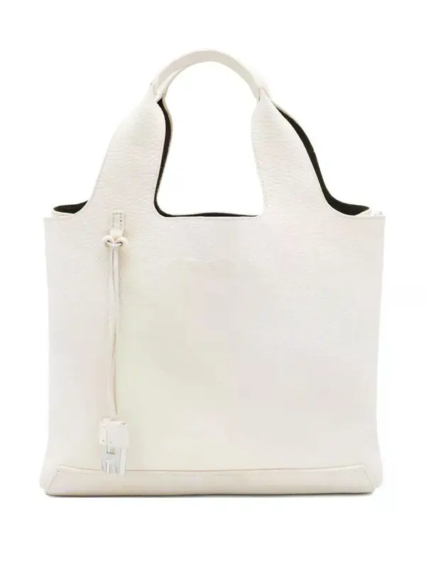 Hogan Leather Tote Bag With Top Handles