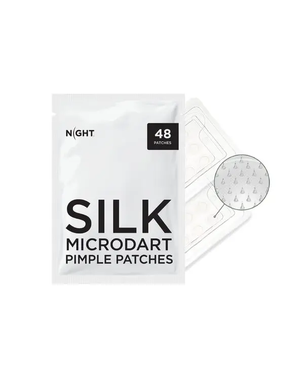 NIGHT Silk + Salicylic Acid Microdart Pimple Patches 48-pack - No Color