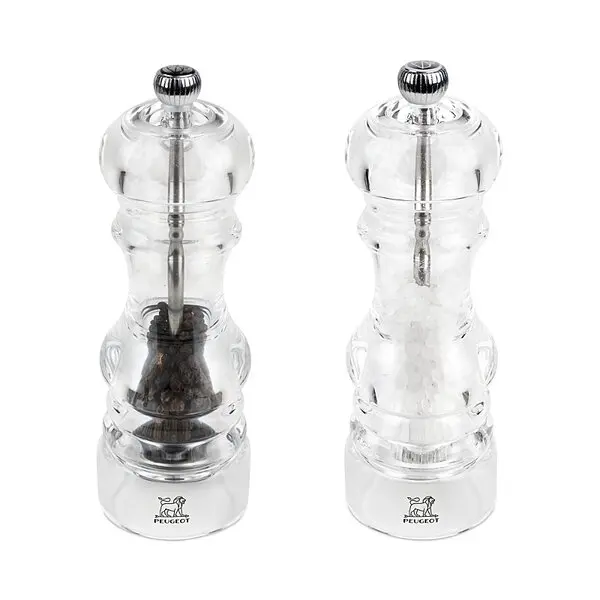 PEUGEOT Paris Nancy Duo Salt And Pepper Set Acrylic, 7 - Clear