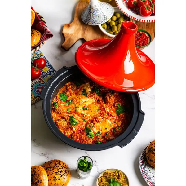 PEUGEOT Atlas Tagine Pot, 11.8 - Red