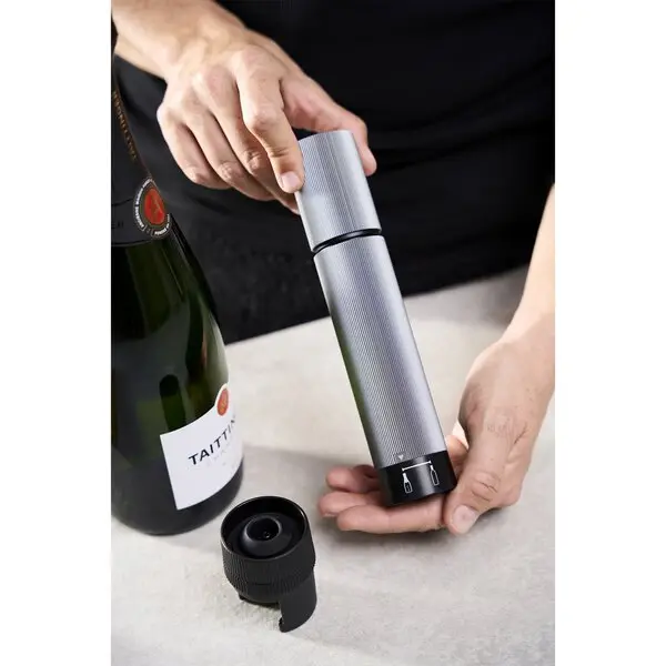 PEUGEOT Preserve Line Duo, Dual Function Wine Pump, Carbon, 7