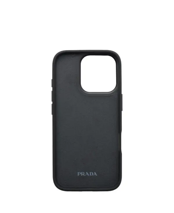 Prada Saffiano Leather Case For Iphone 16 Pro - Emerald Green