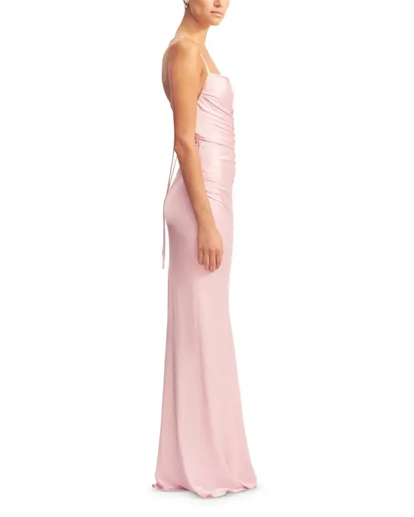Shona Joy La Lune Lace Up Back Maxi Dress - Blossom