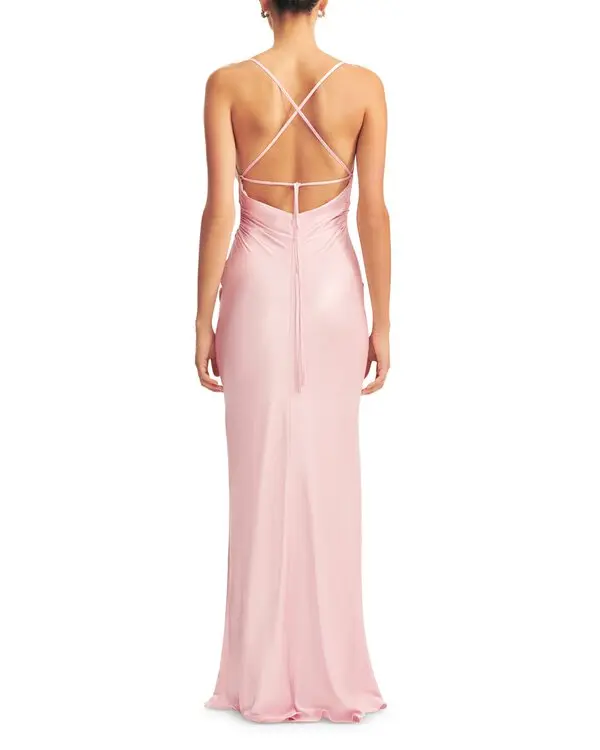 Shona Joy La Lune Lace Up Back Maxi Dress - Blossom