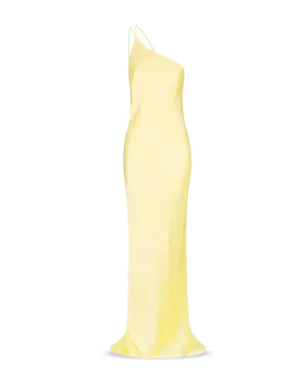 Shona Joy La Lune One Shoulder Cowl Back Gown