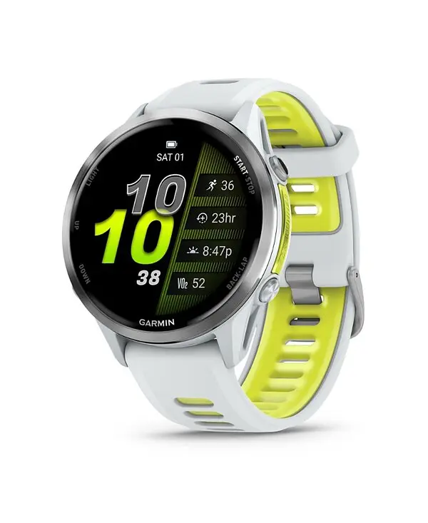 GARMIN Smartwatch With Amoled Display - Whitestone/translucent Amp Yellow