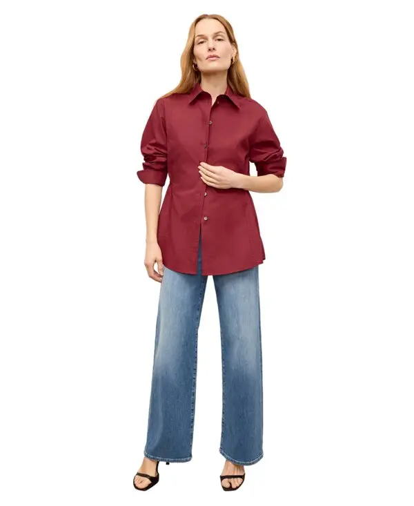 M.M.LAFLEUR Cotton Poplin Bentley Al Fresco Shirt