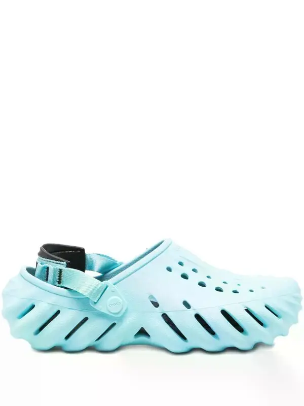 CROCS Perforated Rubber Clogs - Blue