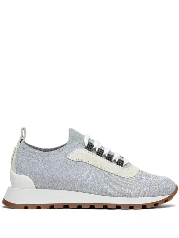 Brunello Cucinelli Lace-up Panelled Sneakers