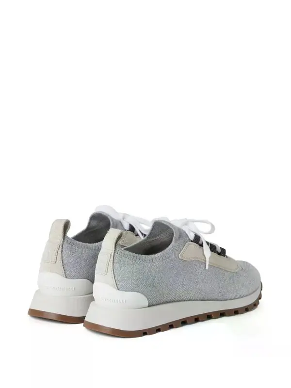 Brunello Cucinelli Lace-up Panelled Sneakers