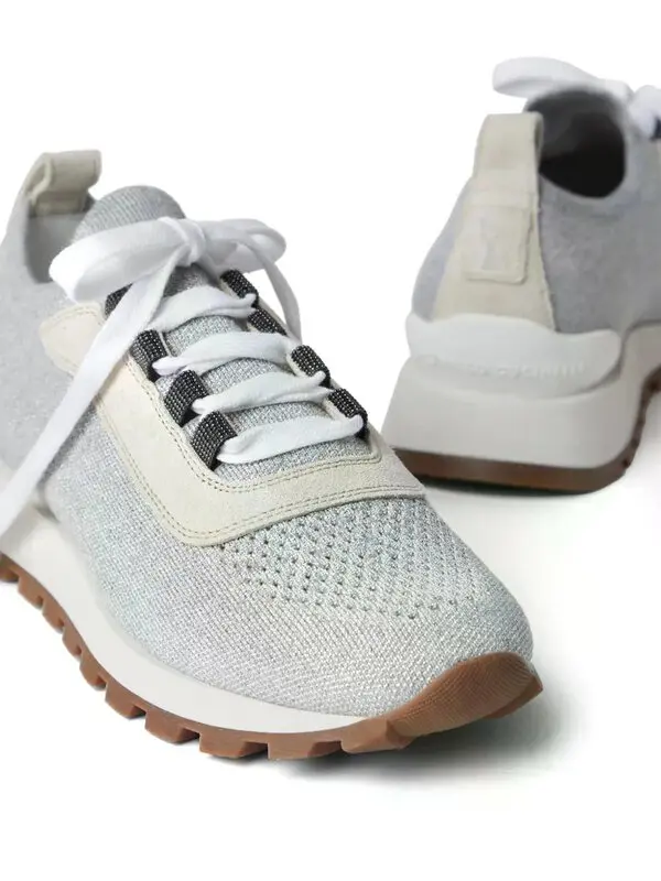 Brunello Cucinelli Lace-up Panelled Sneakers