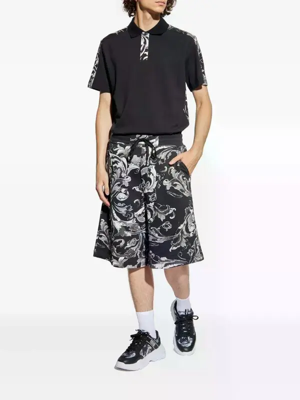 Versace Baroque-print Drawstring Shorts