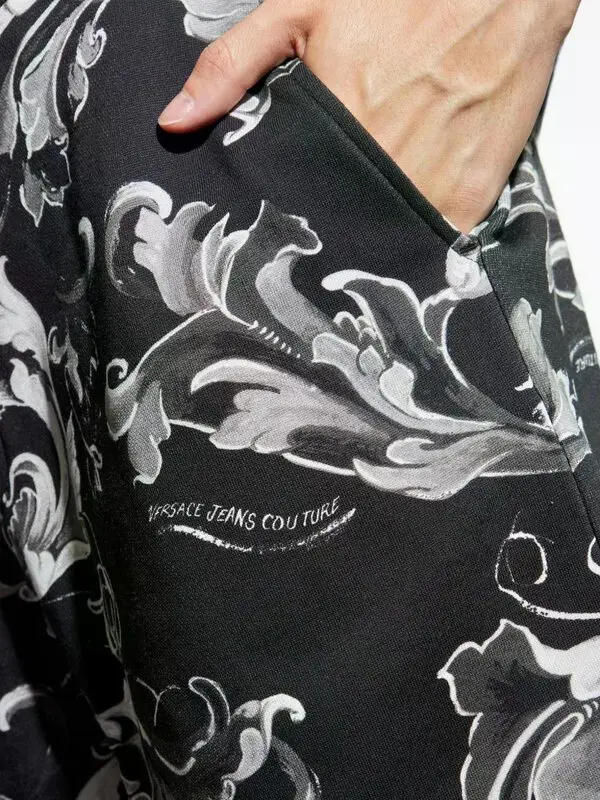 Versace Baroque-print Drawstring Shorts