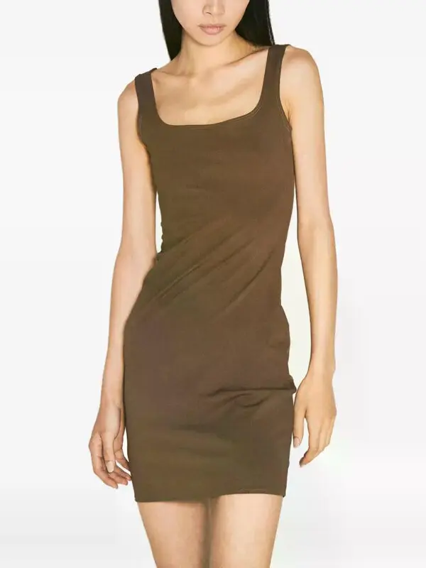 ENTIRE STUDIOS Fitted Mini Dress - Brown