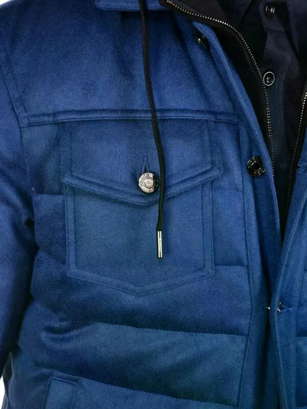 KIRED Quilted Detachable-hood Coat
