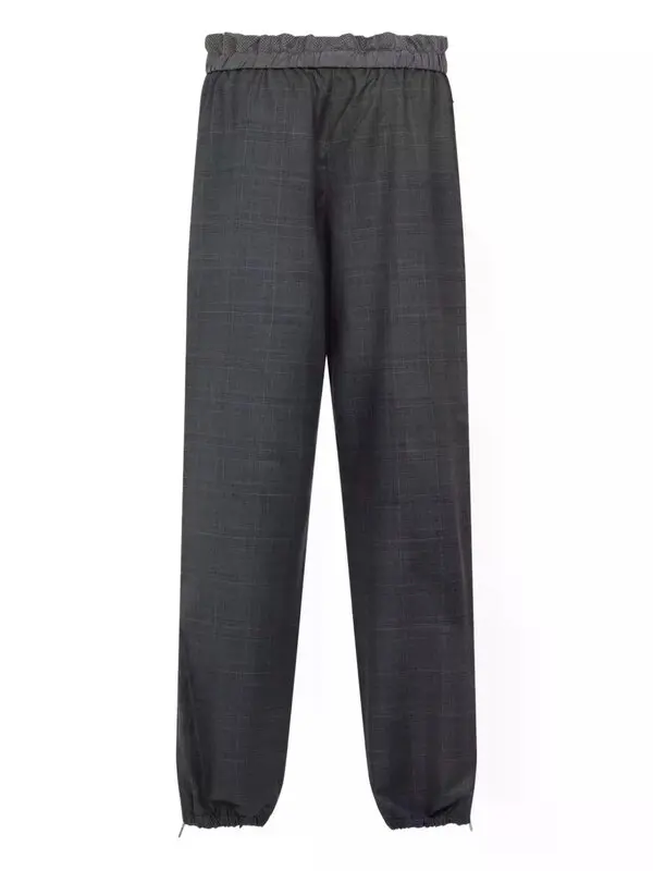 Miu Miu Checked Elasticated-waist Track Pants