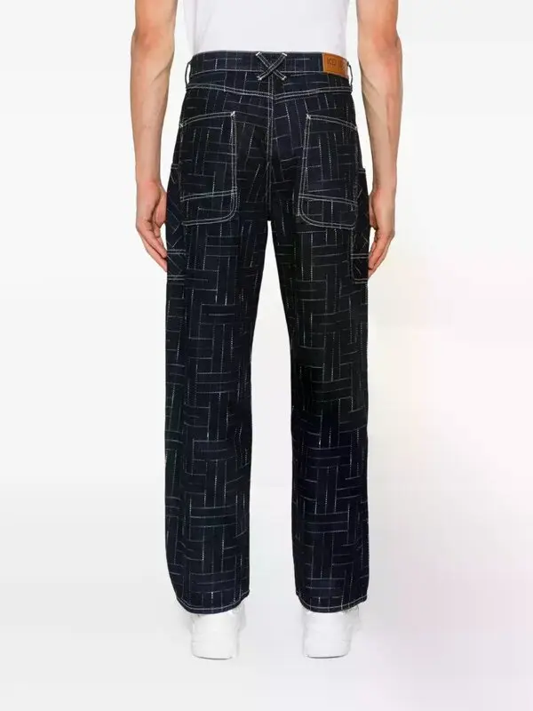Kenzo Geometric-pattern Jeans