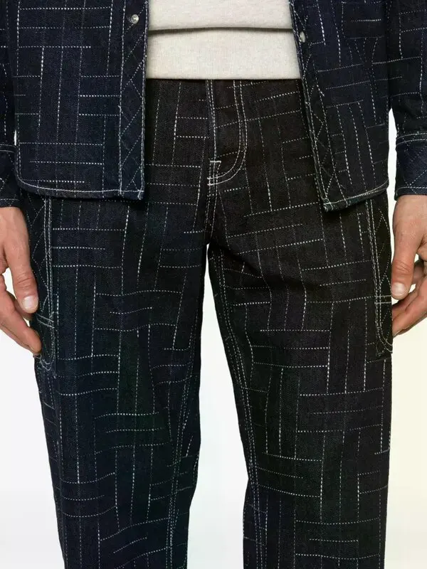 Kenzo Geometric-pattern Jeans