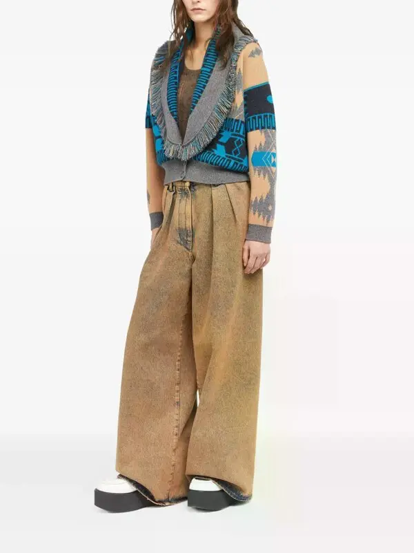 Alanui Icon Jacquard Fringe Bomber Jacket