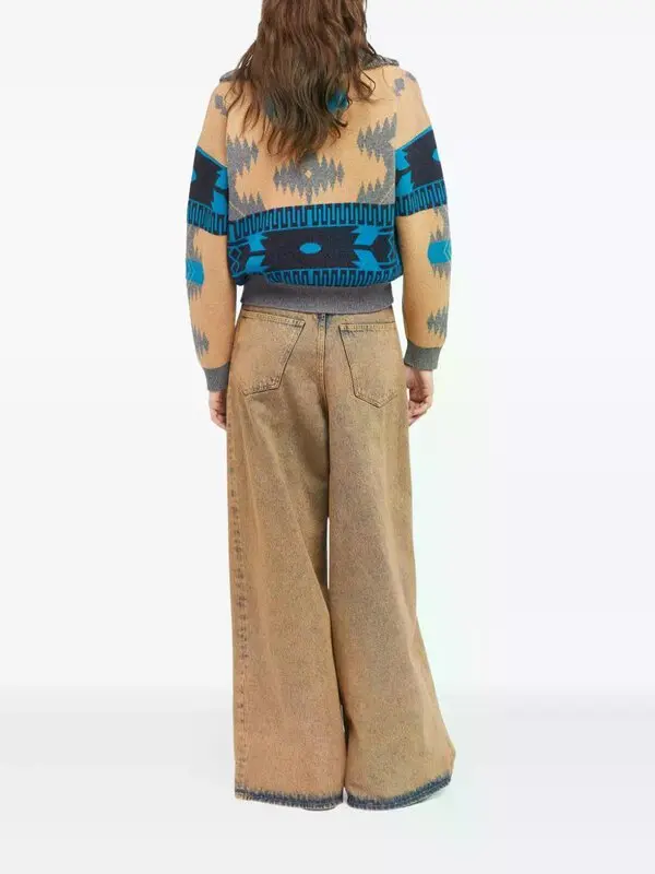 Alanui Icon Jacquard Fringe Bomber Jacket