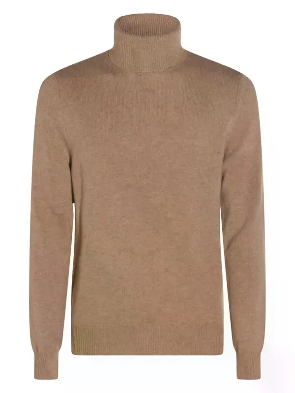 Malo Mock-neck Ribbed Cashmere Sweater