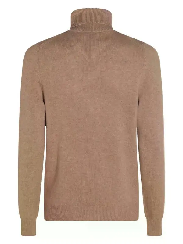 Malo Mock-neck Ribbed Cashmere Sweater