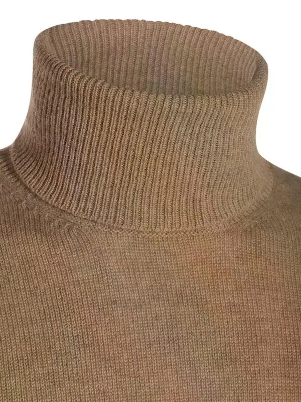 Malo Mock-neck Ribbed Cashmere Sweater
