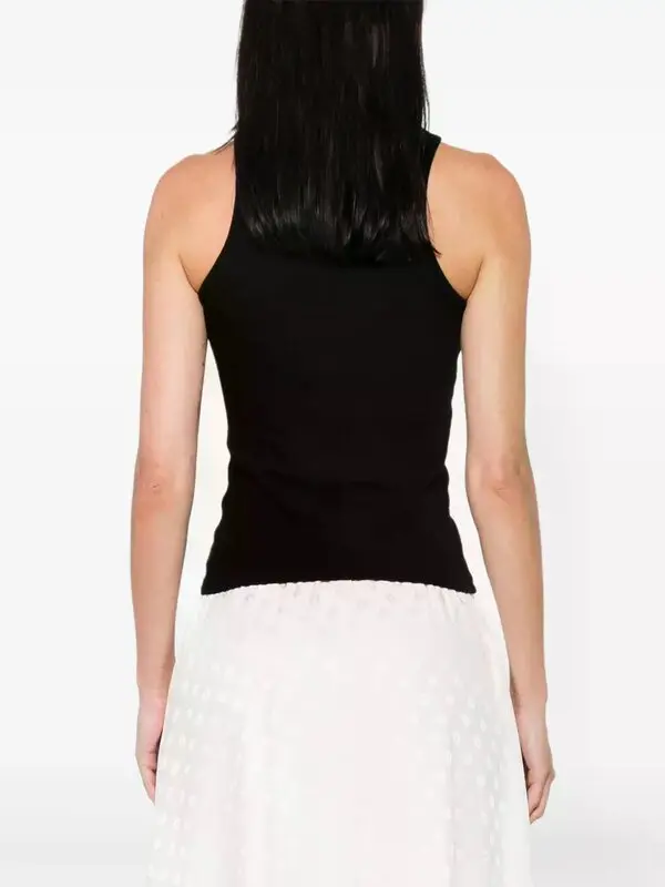 VIVIENNE WESTWOOD Orb-embellished Ribbed Tank Top