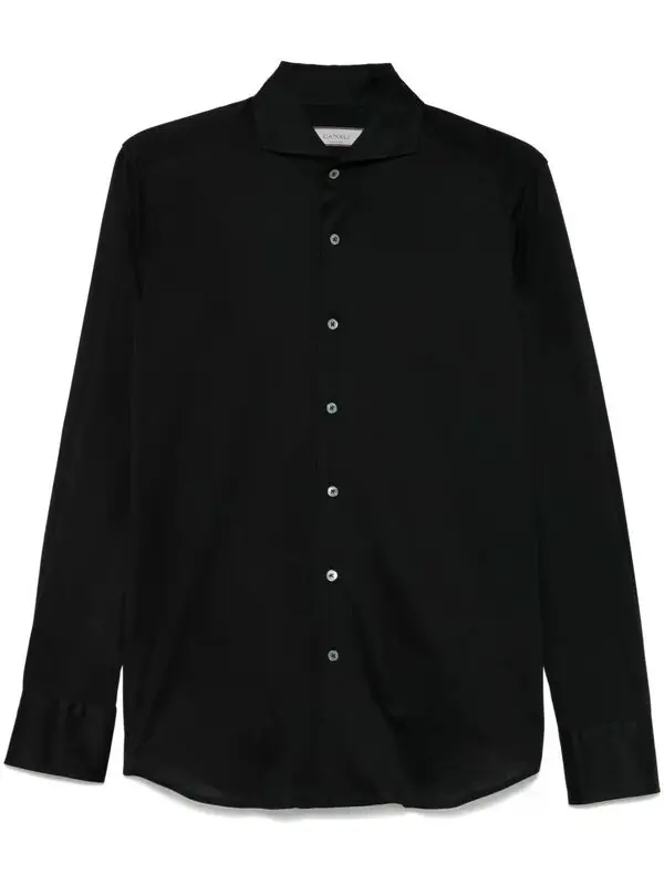 Canali Cotton Shirt - Black