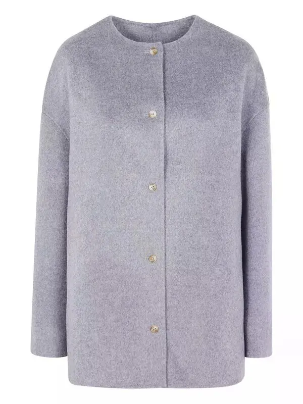 Loulou De Saison Wool Button-front Coat - Grey