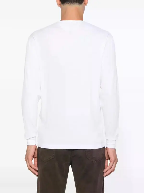 TOM FORD Ribbed Henley T-shirt - White