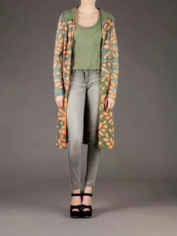 PROJET ALABAMA Leaf-patterned Coat